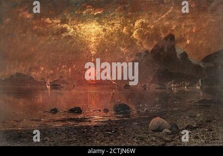 Normann Adelsteen - Midnight Sun Stock Photo - Alamy