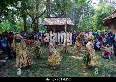 Carey Island, Selangor/Malaysia - Mar 17 2018: Malaysia's indigenous ...