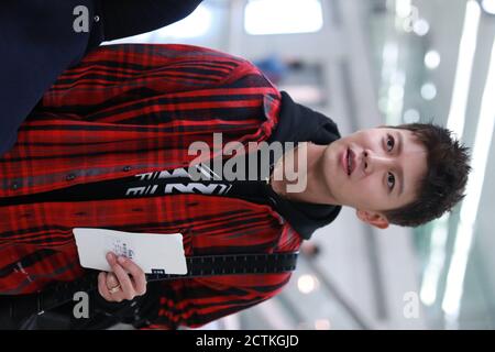 --FILE--Chinese actor Ren Jialun, also known as Allen Ren, shows up at ...
