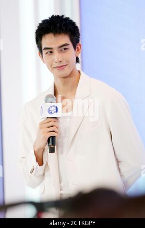 Chinese actor and model Song Weilong and Chinese actress Zhao Jinmai ...
