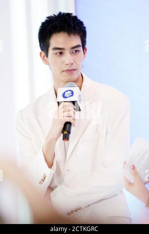 Chinese actor and model Song Weilong and Chinese actress Zhao Jinmai ...