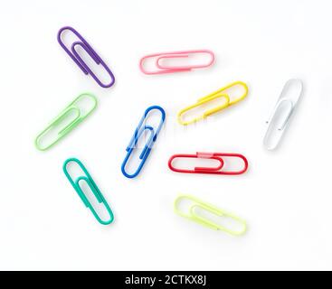A top view of a zem clip on a white background Stock Photo - Alamy
