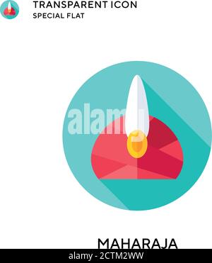 Maharaja vector icon. Flat style illustration. EPS 10 vector Stock ...