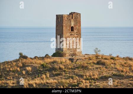 Jaral tower. Watchtower of the coast of Malaga. Andalusia, Spain Stock ...