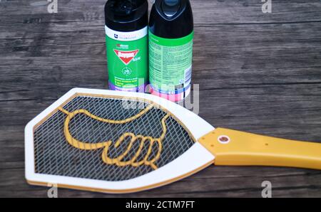 Depok, Indonesia - October 6, 2019: Electric racket to catch mosquitoes ...