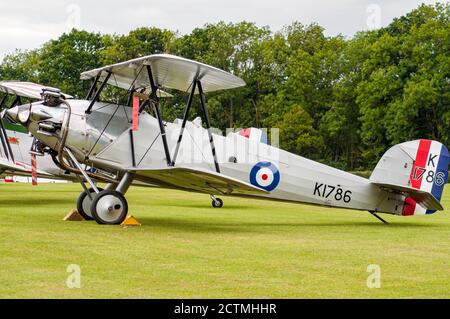 Shuttleworth - Hawker Tomtit RAF trainer -1927. 5 cylinder Armstrong ...