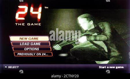 24 The Game - Sony Playstation 2 PS2 - Editorial use only Stock Photo ...