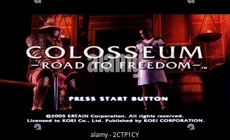 Colosseum - Road to Freedom - Sony Playstation 2 PS2 - Editorial use ...