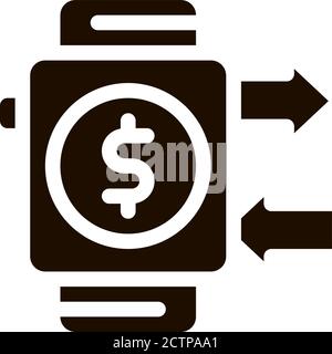 Payment Smart Watch Pay Pass doodle icon hand drawn illustration Stock ...