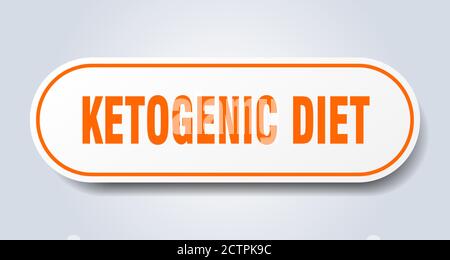 ketogenic diet sign. rounded isolated sticker. white button Stock ...
