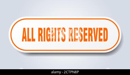 reserved button. reserved rounded orange sign. reserved Stock Vector ...