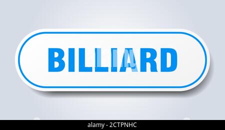 billiard sign. rounded isolated sticker. white button Stock Vector ...