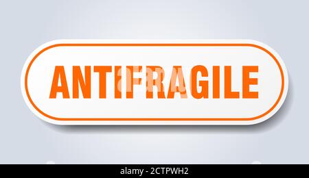 antifragile button. rounded sign isolated on white background Stock ...