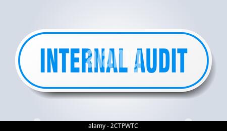 internal audit sign. rounded isolated sticker. white button Stock ...