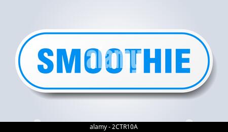 smoothie sign. rounded isolated sticker. white button Stock Vector ...