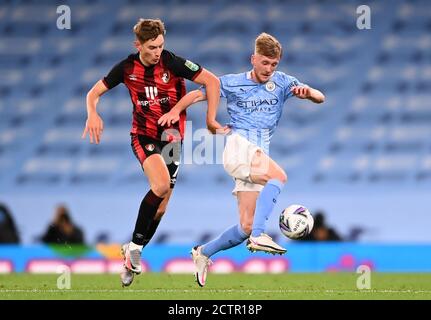 Tommy Doyle of Manchester City during the Premier League 2 match at ...