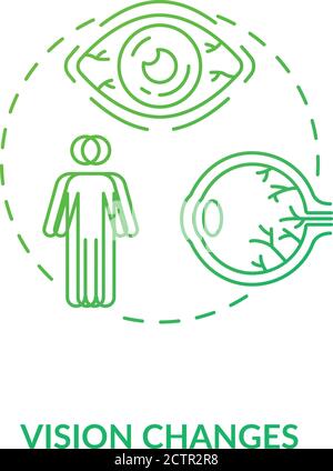 Vision changes concept icon Stock Vector Image & Art - Alamy