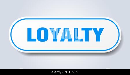 loyalty button. rounded sign isolated on white background Stock Vector ...
