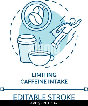 Limit caffeine intake concept icon Stock Vector Image & Art - Alamy