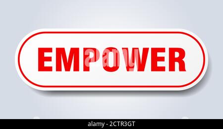 empower button. rounded sign isolated on white background Stock Vector ...