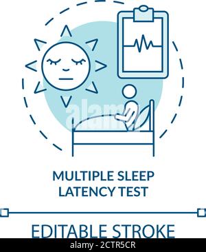 Multiple sleep latency test concept icon Stock Vector Image & Art - Alamy