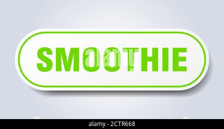 smoothie sign. rounded isolated sticker. white button Stock Vector ...