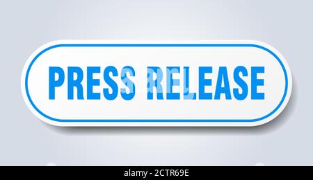 press sign. press rounded blue sticker. press Stock Vector Image & Art ...