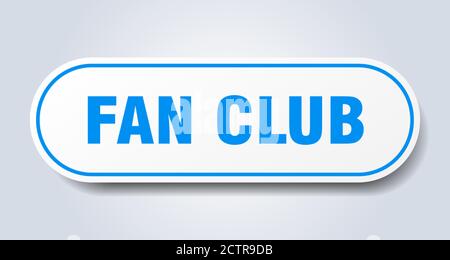 fan club button. rounded sign isolated on white background Stock Vector ...