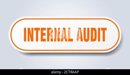 internal audit sign. rounded isolated sticker. white button Stock ...