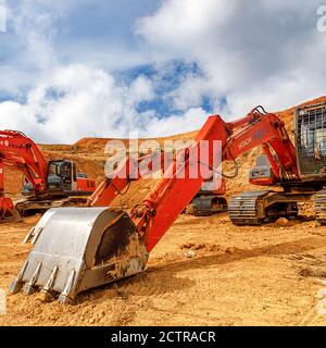 Sigapon, Sabah, Malaysia: HITACHI excavators in charge for re-shaping ...