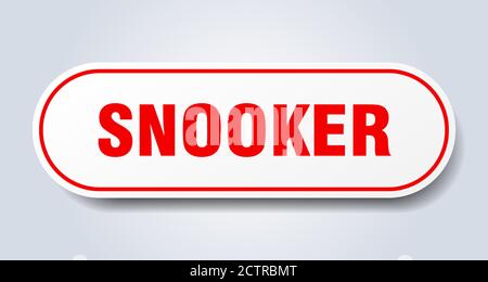 snooker sign. rounded isolated sticker. white button Stock Vector Image ...