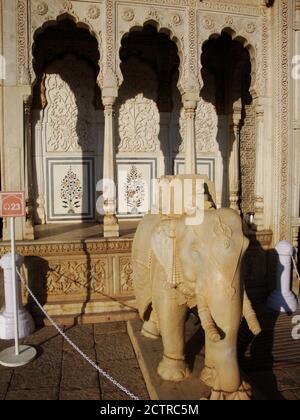 symbol of an elephant in a temple in Hampi, India Stock Photo - Alamy