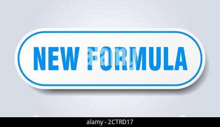 new formula sign. rounded isolated sticker. white button Stock Vector ...
