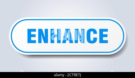enhance blue 3d square isolated speech bubble Stock Vector Image & Art ...