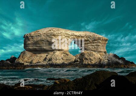 Natural monument "La Portada" on the coast of Antofagasta, northern ...