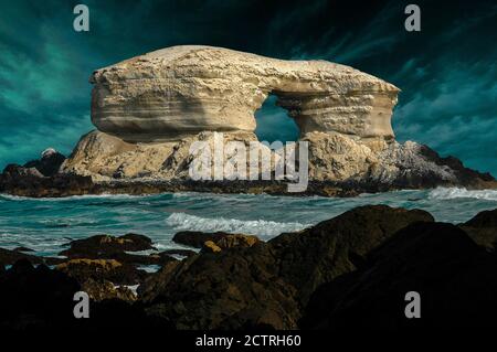 Natural monument "La Portada" on the coast of Antofagasta, northern ...