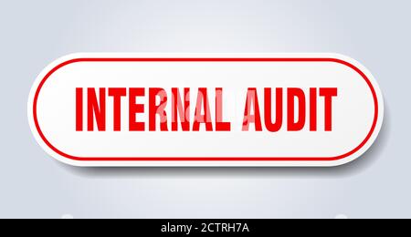 internal audit sign. rounded isolated sticker. white button Stock ...