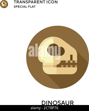 Funny brachiosaurus - flat design style colored illustration. Extinct ...