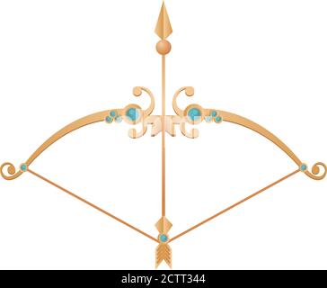 hindu bow golden weapon Stock Vector Image & Art - Alamy