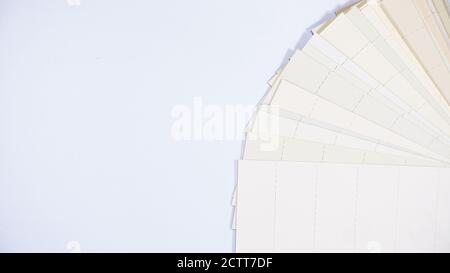 Neutral colors paint fan deck palette on white background Stock Photo ...