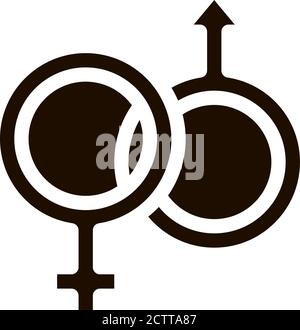 Gender symbol for female black glyph icon Stock Vector Image & Art - Alamy