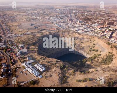 Aerial of the big hole of Kimberley, South Africa Stock Photo - Alamy