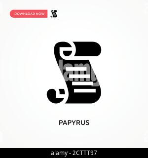Papyrus vector icon. Modern, simple flat vector illustration for web ...