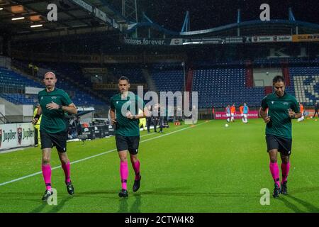 Alberto Tegoni, referee Maurizio Mariani, Daniele Bindoni during the ...