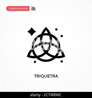 Triquetra with Triangle and Circle logo, Trinity Knot tattoo, Pagan ...