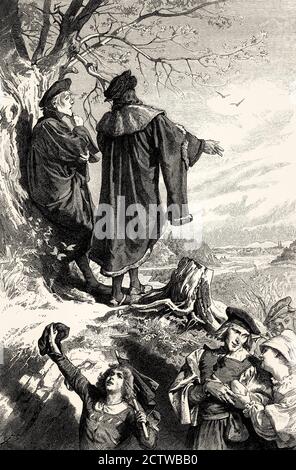 Easter walk, Faust and Wagner, Osterspaziergang, first part of the ...