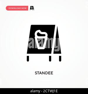 Standee Simple vector icon. Modern, simple flat vector illustration for ...