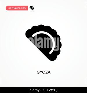 Gyoza vector icon. Modern, simple flat vector illustration for web site or mobile app Stock ...