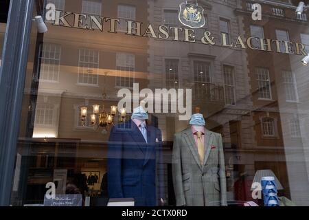 The shop window of Kent, Haste and Lachter at 7 Sackville St, London ...
