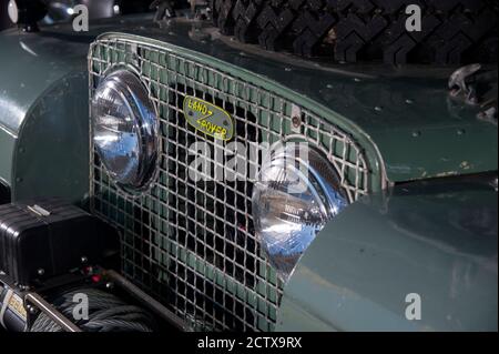 Series 1 Land Rover fitted with a Rover V8 engine Stock Photo - Alamy
